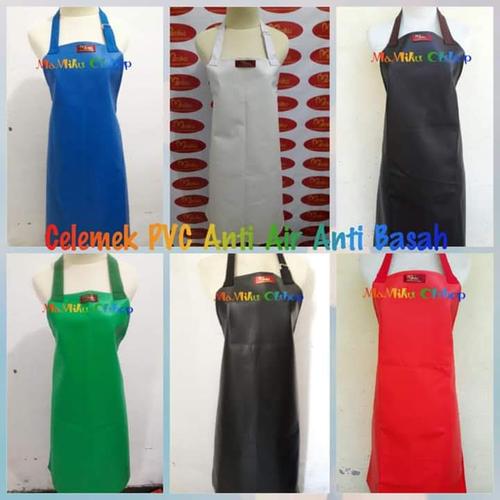 Jual Celemek Apron PVC Synthetic Leather Tebal Waterproof Panjang 100cm ...