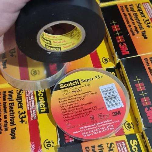 Jual 3M Isolasi Listrik Scotch Super 33+ Vinyl Electrical Tape scot 33 ...
