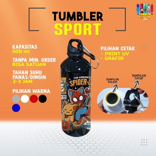 Jual [TUMBLER SPORT] Botol Air Minum Custom 500 ml - Merah - Kota ...