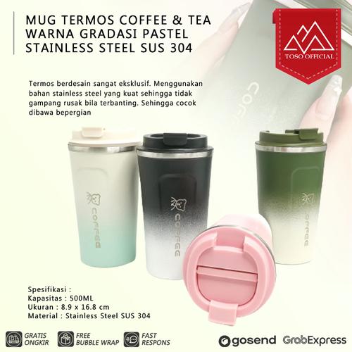 Jual Gelas Kopi Teh Coffee Tumbler Gradasi Thermos Mug Stainless Cup ...