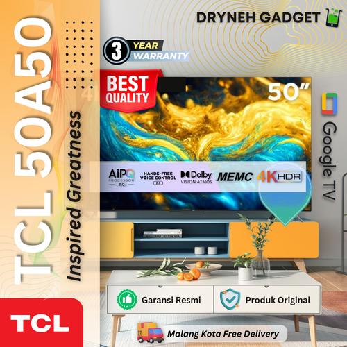 Jual TCL 50A50 4K Google TV MEMC Dolby Atmos Vision AIPQ 3.0 ALLM ...
