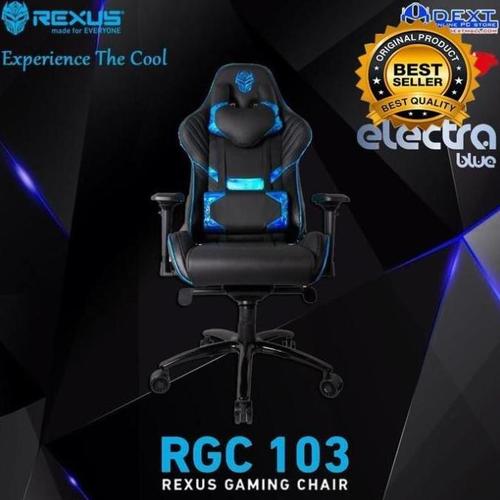 Jual KURSI GAMING REXUS RGC 103 V2 ELECTRA BLUE GAMING CHAIR ORIGINAL ...