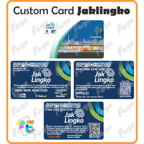 Jual Kartu eMoney eToll Tapcash BRIZZI edisi Jaklingko - Custom Print ...