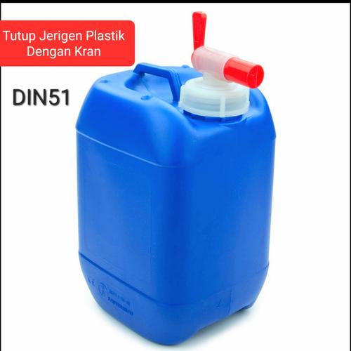 Jual Tutup Jerigen dengan Kran keran Jerigen 10 liter plastik - Putih ...