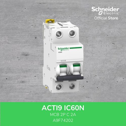 Promo Schneider Electric ACTI9 IC60N 2P C 2A 440V MCB-A9F74202 - Jakarta Pusat - Schneider ...