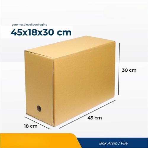 Jual box dokumen dus kotak kemasan arsip bukopin ukuran 45 x 18 x 30 cm ...