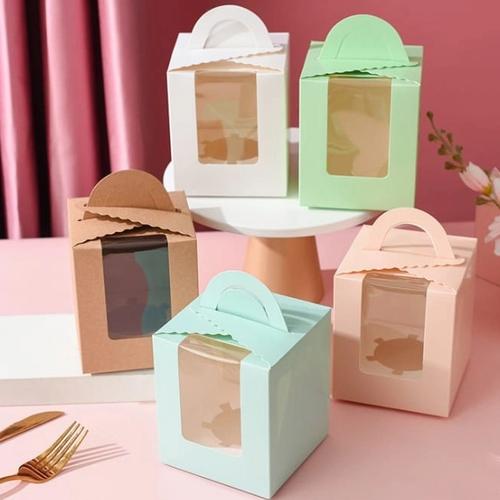 Jual Gable Box Cupcake isi 1 Dus Jinjing Jendela Mika Kotak Cup Cake ...