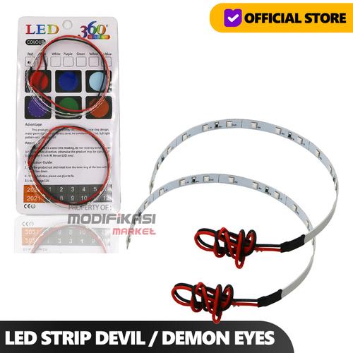 Jual Lampu LED Demon Eye Devil Eye Ring 360° for Projector BiLED ...