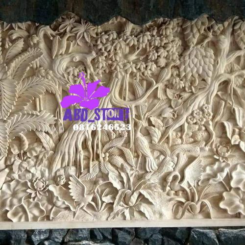 Jual RELIEF BUNGA LOTUS PEMANDANGAN UKIRAN BATU ALAM CUSTOM - Kab ...