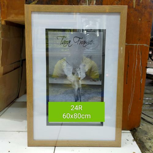 Jual Bingkai Foto Minimalis 24R (60x80cm) - coklat muda, Bingkai Lis ...