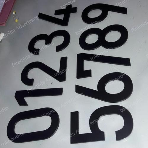 Jual 30cm Letter Sign Penanda Nomor Angka Huruf Rumah Kantor Resto Cafe ...