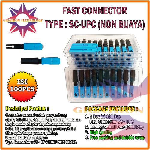 Promo Fast Connector SC UPC Fiber Optic Fast Konektor Optik Bukan Buaya ...