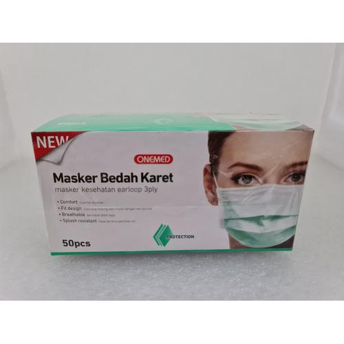 Jual Masker Bedah OneMed 3 Ply Earloop / Masker Medis Karet Isi 50s ...