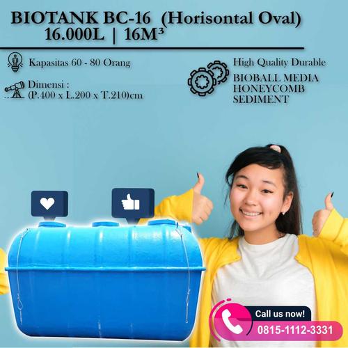 Jual TANGKI FIBERGLASS TIPE HORIZONTAL OVAL 16000 LITER 16M3 - Kab ...