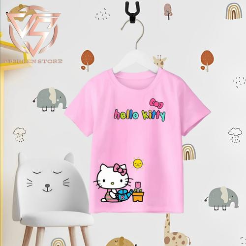 Jual BAJU KAOS KATUN ANAK PREMIUM HELLO KITTY KSA37 SIZE 2 TAHUN - 13 ...