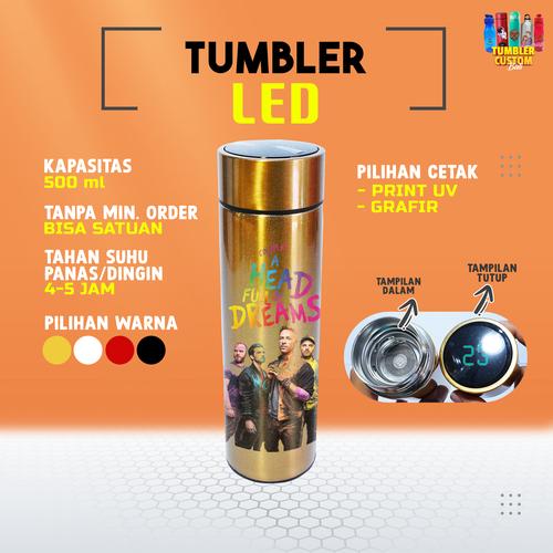 Jual [TUMBLER LED DIGITAL] Botol Air Minum Custom 500 ml - Putih - Kota ...