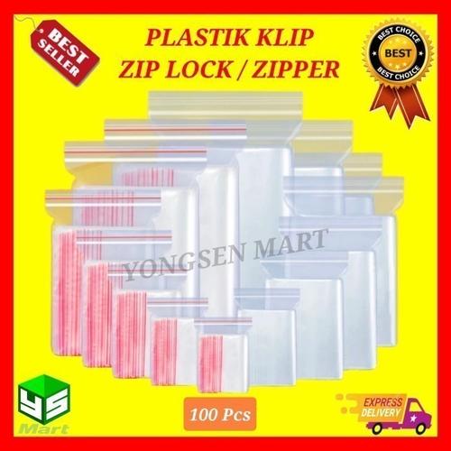 Jual Plastik klip ZIP LOCK 16x25 plastik Ziplock clip 100pcs tebal 0,5 ...