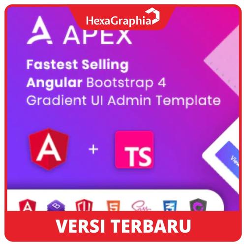 Jual Apex - Angular 11+ & Bootstrap 4 HTML Admin Template - Kab. Bekasi - Hexagraphia | Tokopedia