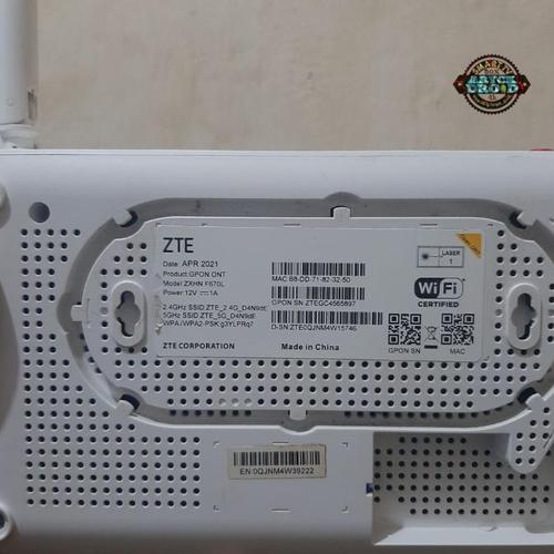 Jual Baru Wifi Router Ont Zte Zxhn F670L Support Dual Band 5G - ZXHN ...