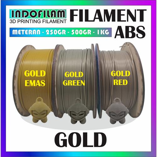 Jual FILAMENT ABS SERI GOLD BRONZE GOLD RED 3D PRINT 1.75mm INDOFILAM ...