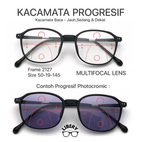 Jual kacamata lensa PROGRESIF PHOTOCROMIC 2127 untuk jalan dan baca ...