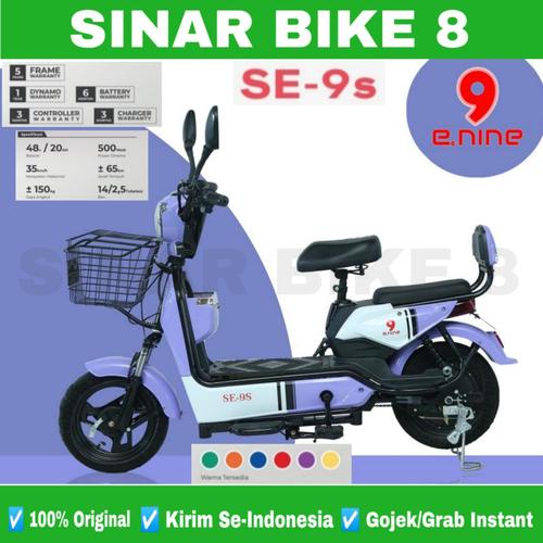 Jual Sepeda Listrik E-Nine SE-9s 500 Watt Electric Bike - Biru - Kota ...