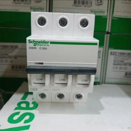 Jual MCB IC60N 3P 63A 6kA Schneider 3Phase 3Pole - Jakarta Pusat - sinar bintang sinergi | Tokopedia