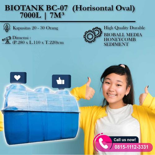 Jual TANGKI FIBERGLASS TIPE HORIZONTAL OVAL 7000 LITER 7M3 - Kab ...