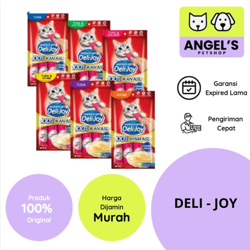Jual Deli-Joy Creamy 14 Gram x 4 Pcs - Snack Kucing Creamy Deli Joy ...
