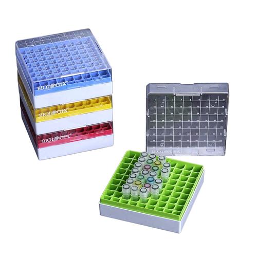 Jual Cryobox Plastic PC 81 well, 5 pc ( -196ºC to 121ºC) Biologix 90 ...