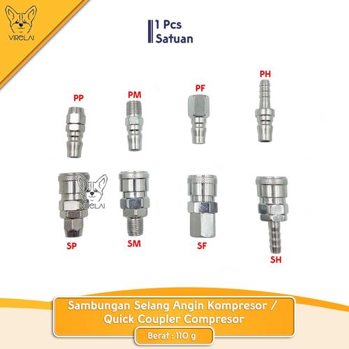 Jual Sambungan Selang Angin Kompresor / Quick Coupler Compresor - SH ...