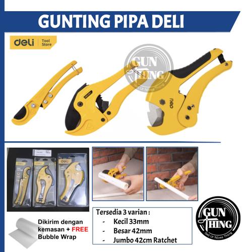 Jual Gunting Pipa Deli - Pipe Cutter 33cmm - Kuning - Kecil 33mm ...