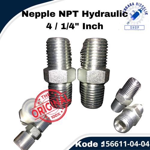 Jual Hydraulic Double Nepple NPT - NPT 1/4" Inch - Kab. Bekasi ...
