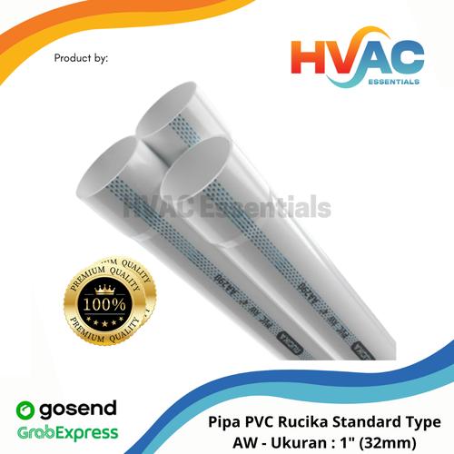 Jual Pipa PVC Rucika Standard Type AW - Ukuran : 1" (32mm) Per Meter ...