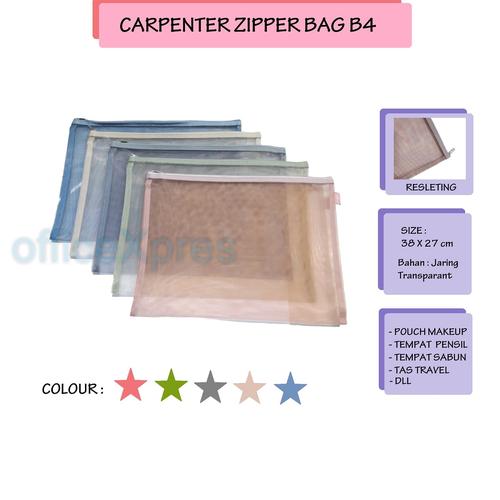 Jual Zipper Bag B4 / Map Zipper / Map Jaring / Map Resleting / Tas ...