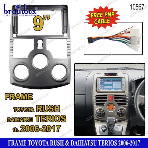 Jual Frame Head Unit Rush Terios 2006-2017 9 Inch 3 Lubang Bingkai ...