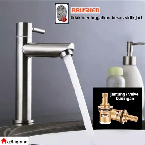 Jual kran wastafel bambu lurus sus 304 vemuse 18-ST-LR-KWL-02 stainless ...