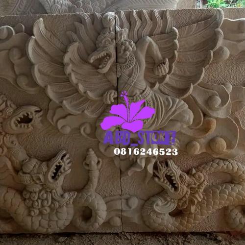 Jual RELIEF DEWA BURUNG GARUDA NAGA BATU ALAM HIASAN DINDING - Kab ...