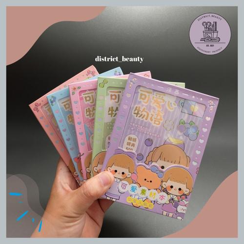 Jual BUKU STIKER SENMU SZ 55 NOTEBOOK STICKER MOMO CUTE GIRL FULL ...
