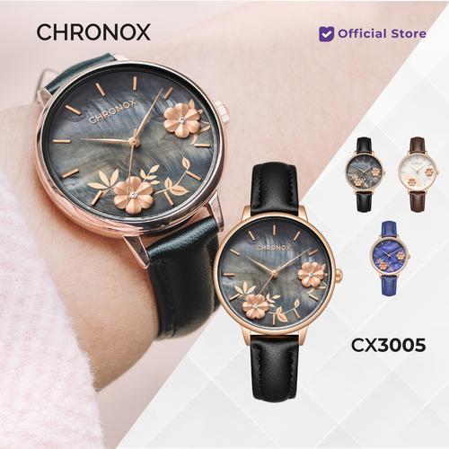 Promo Jam Tangan Wanita Kulit Analog - Chronox CX3005 - Biru Cicil 0% ...