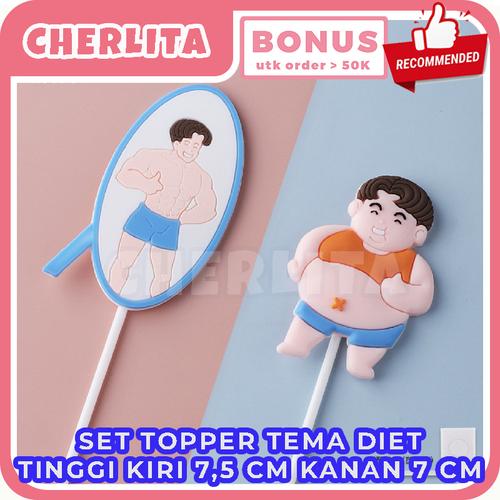 Jual Topper Birthday Cake Hiasan Kue Ulang Tahun Tema Diet Karet - Kota Tangerang Selatan ...