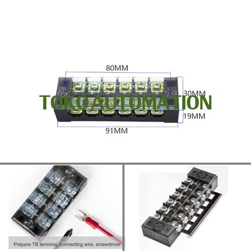 Jual TB2506 TB 2506 Terminal Block blok Kabel Panel Mounted TB-2506 ...