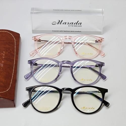 Jual frame kacamata bulat original pure titanium masada 9813 ringan ...