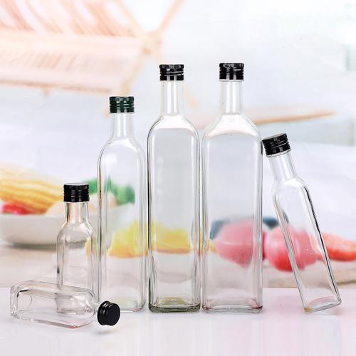 Jual Botol Kaca Square Botol Kaca Kotak Madu/Sirup/Minyak Botol Vco Bening - 250 ml hijau ...