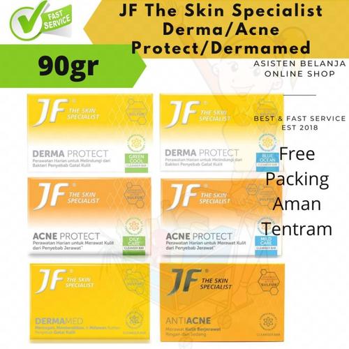 Jual Jf Sulfur Dermamed Derma Protect Sabun Batang Soap Bar 90 gram 90g ...