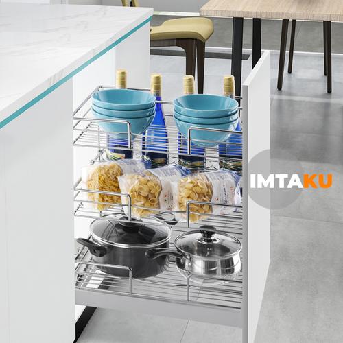 Jual Rak Botol Tarik Stainless Untuk Kitchen Set SC 29022F Merk Mobel ...