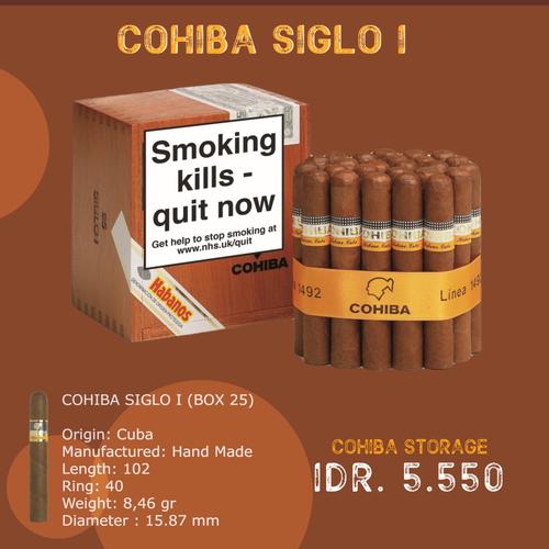 Jual Cohiba Siglo I (Box-25) Cuban CIgar / Cerutu - Kab. Tangerang ...