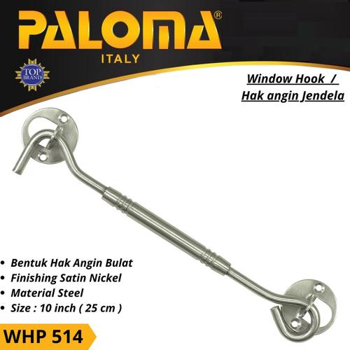 Jual Window Hook PALOMA WHP 514 STEEL 502-10" Hak Angin Penahan Jendela ...