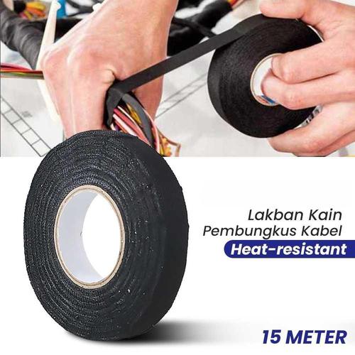 Jual Isolasi Listrik / Vinyl tape/ Hitam/ Anti Panas/ Lakban Kabel 15 ...
