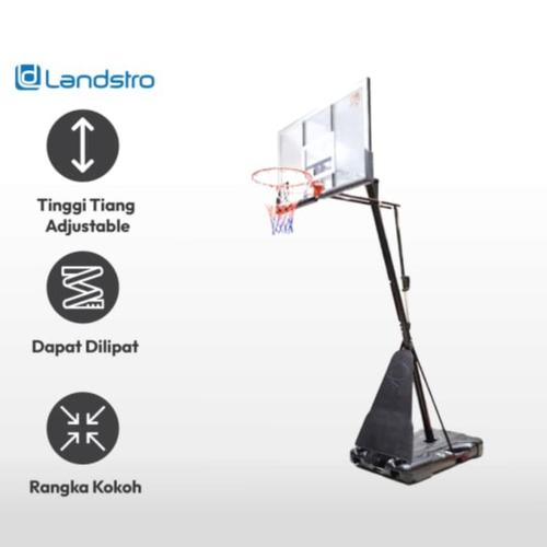 Jual Landstro Pro Shot Set Ring basket Dan Tiang Basket Portable Deluxe ...